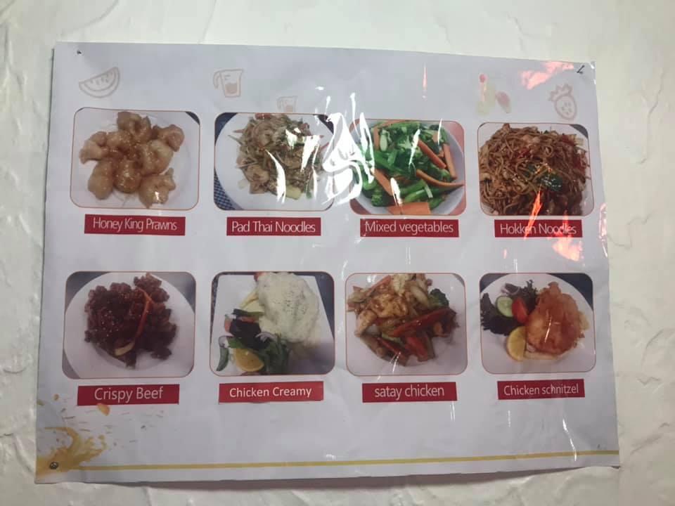 Menu at Mandy's Restaurant, Goulburn