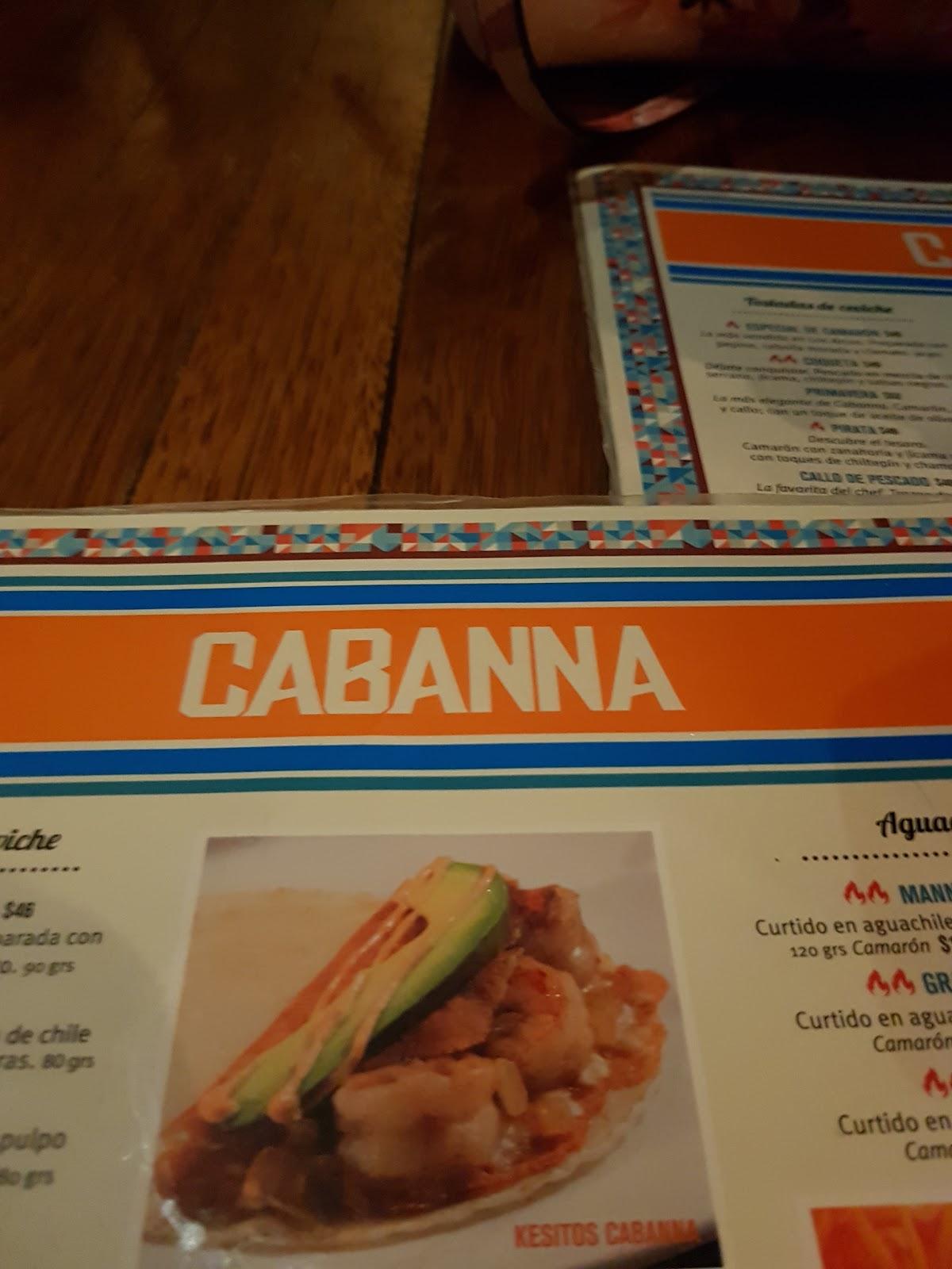 Menu at Cabanna Restaurant, Culiacán, Blvd. Francisco Labastida Ochoa 1695