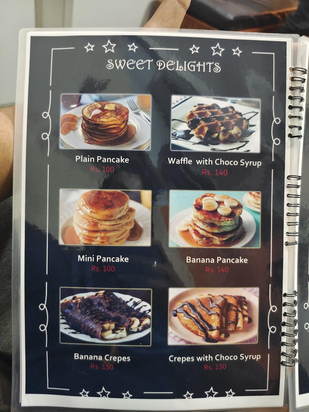 Menu at Cafe Chu, Pasighat, 1st Floor