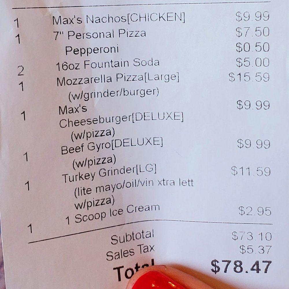 Menu at Max Pizza 4 pizzeria, Bristol