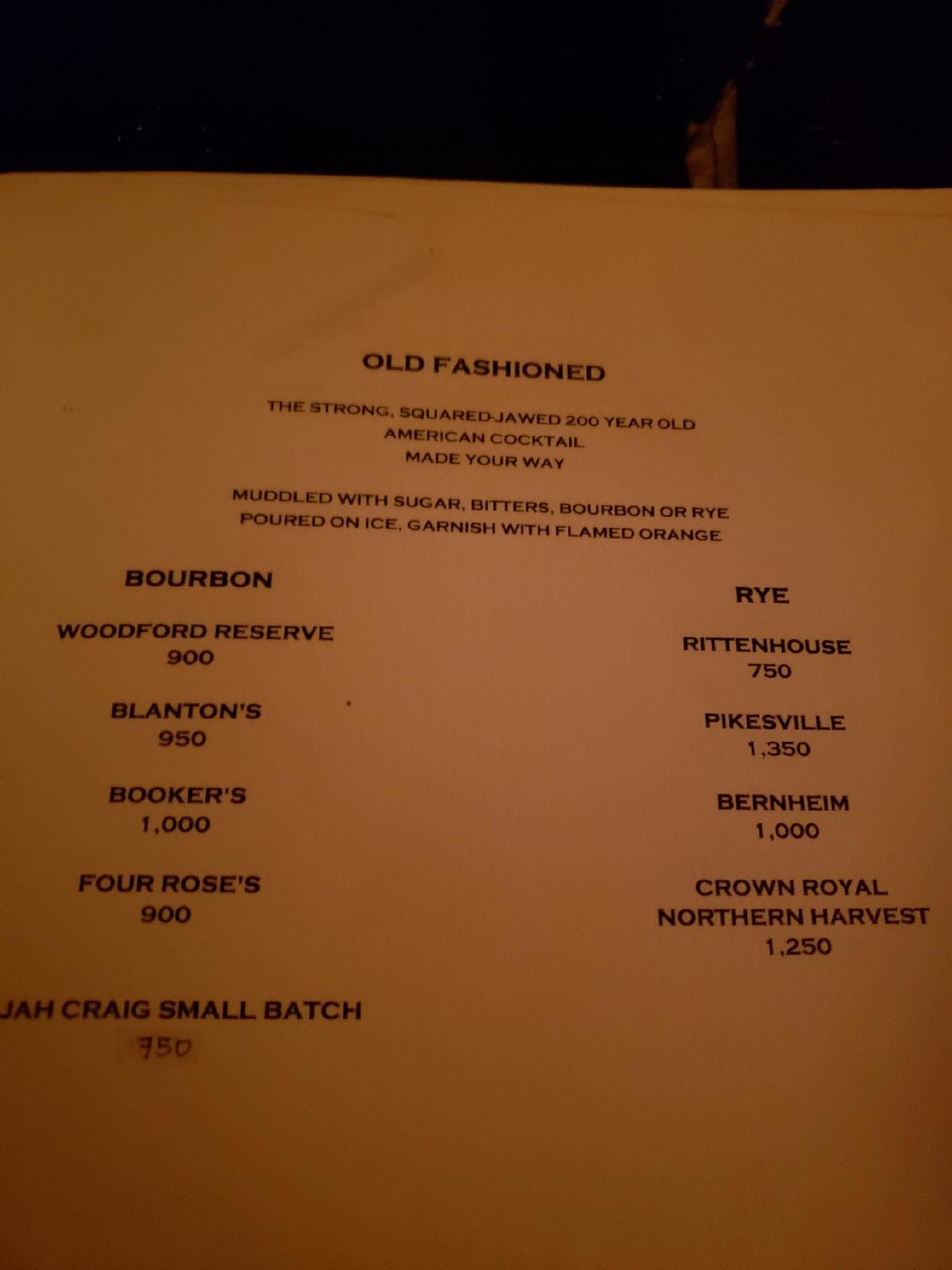 Menu at Mandalay pub & bar, Makati