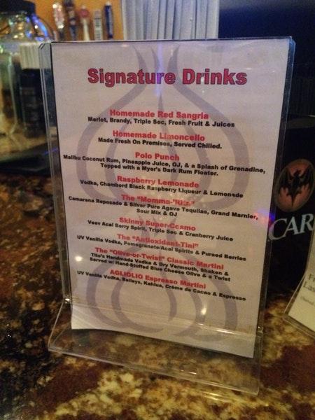 Menu at Agliolio ~ a FRESH Take on Italian pub & bar, Boynton Beach