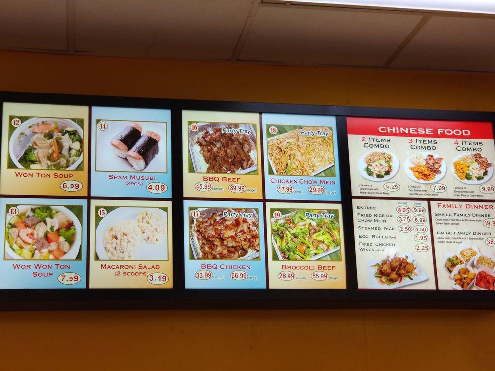 Menu at Lucky Chef Chen fast food, Oakland