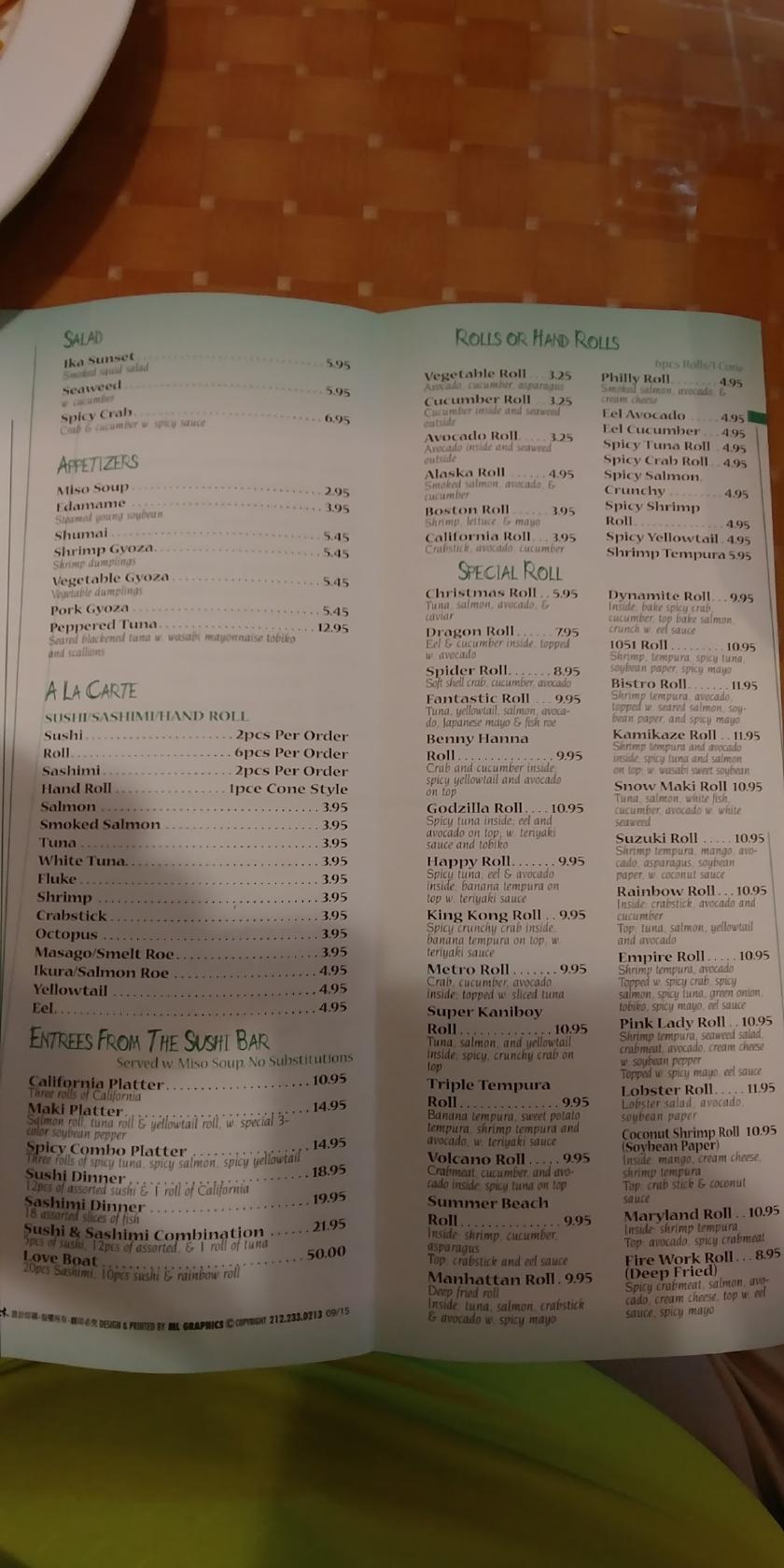 Menu at Old Beijing Cafe, Charlotte Hall, Triangle Dr #3