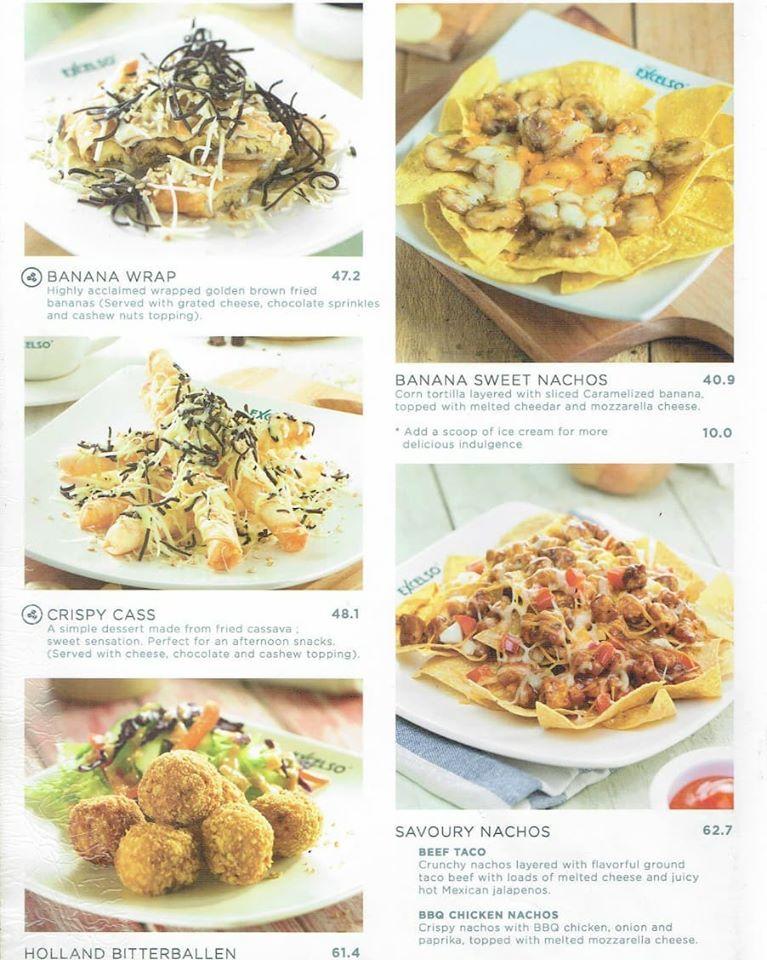 Menu at Excelso Coffee Rinjani cafe, Semarang, Jl. Rinjani No.9