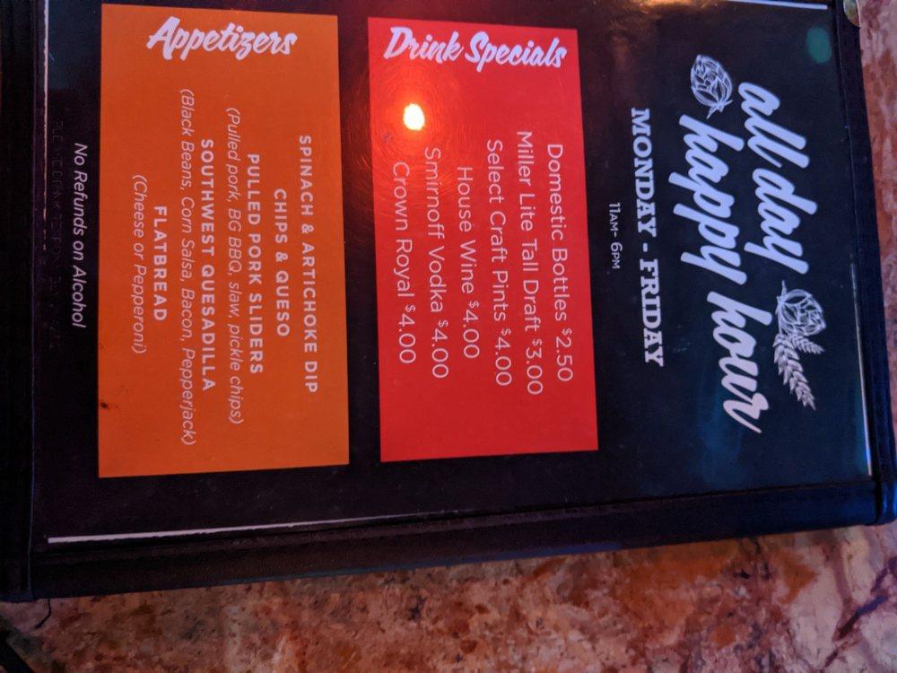Menu at Brew Garden pub & bar, Middleburg Heights, Bagley Rd