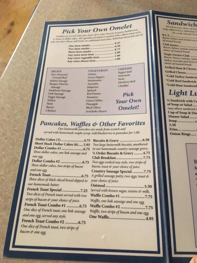 Menu at Addie's restaurant, Boise, W Boise Ave
