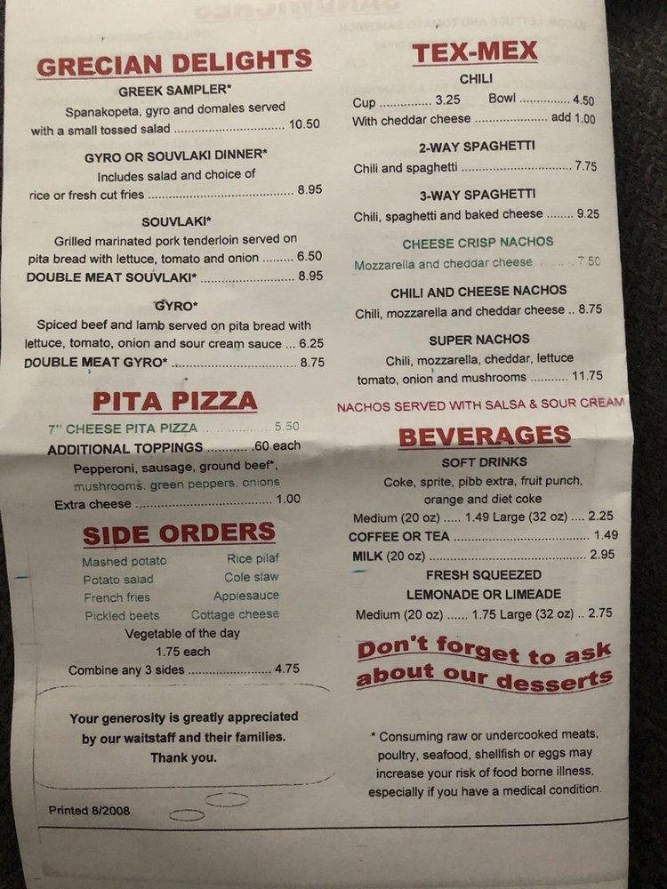Menu at Red Door restaurant, Richmond, 314 E Grace St