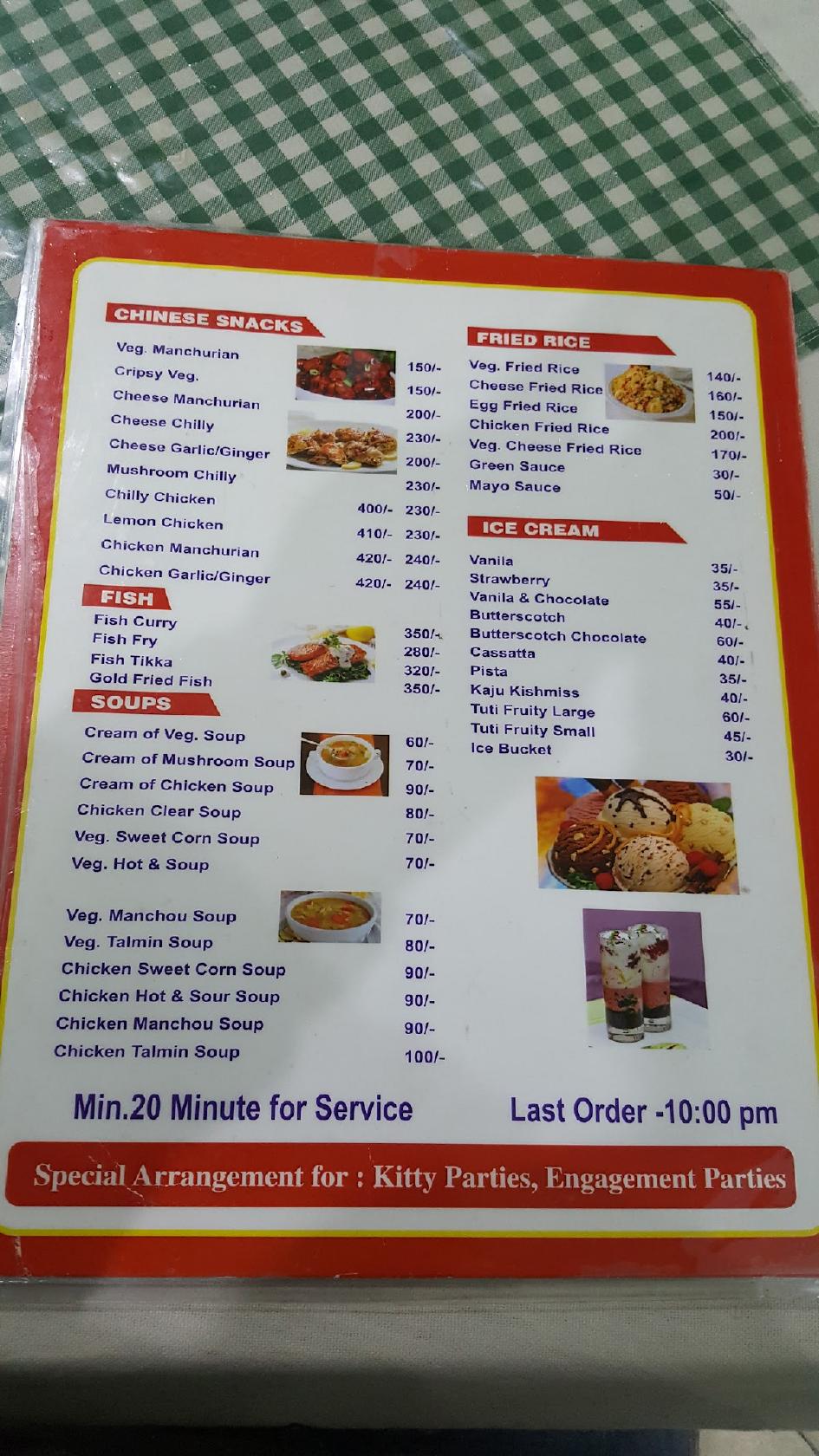 Menu at MEHAK RESTAURANT, Urmar Tanda