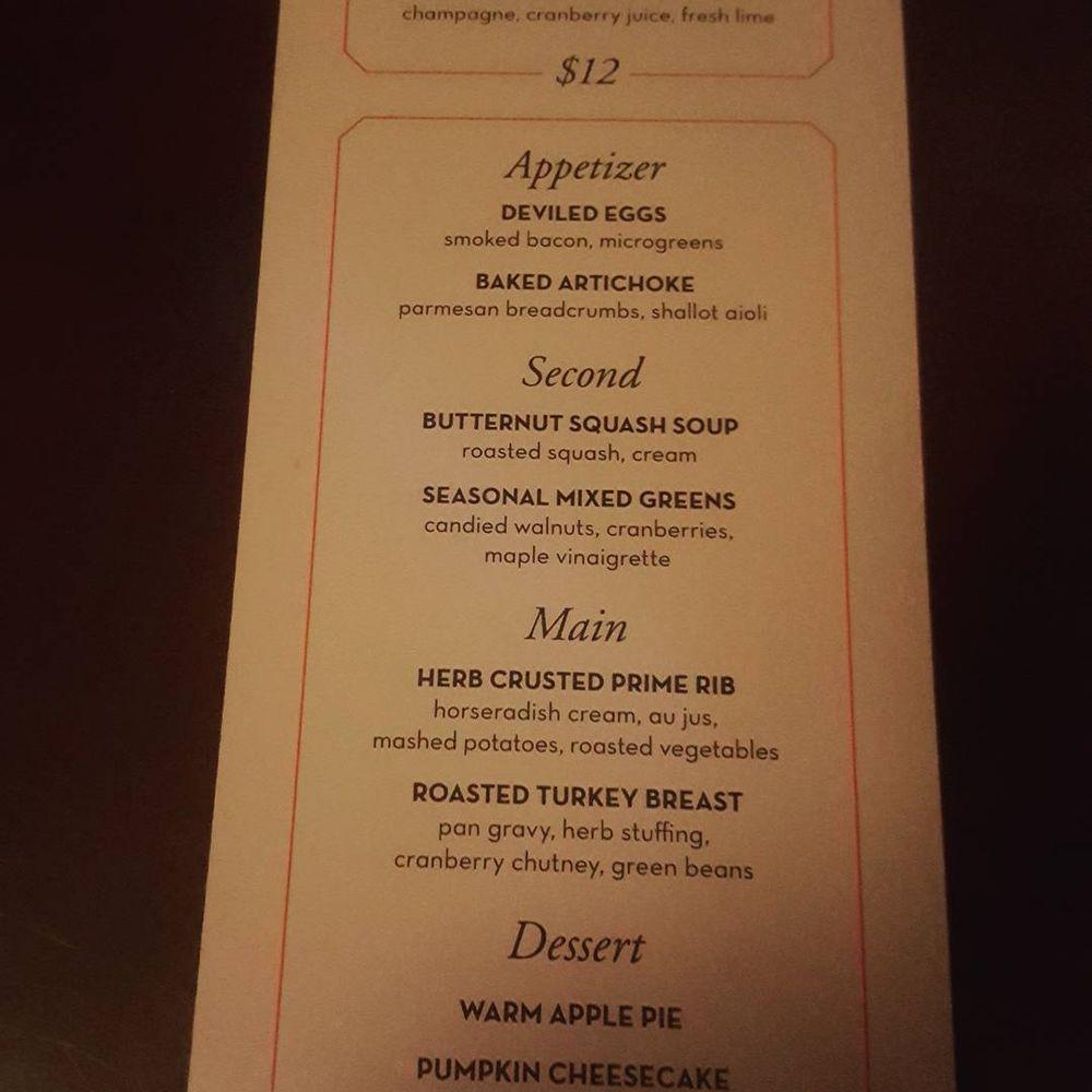 Menu at Triple George Grill steakhouse, Las Vegas