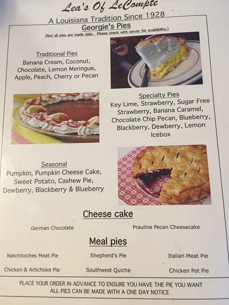 Menu at Lea's of Monroe cafe, Monroe