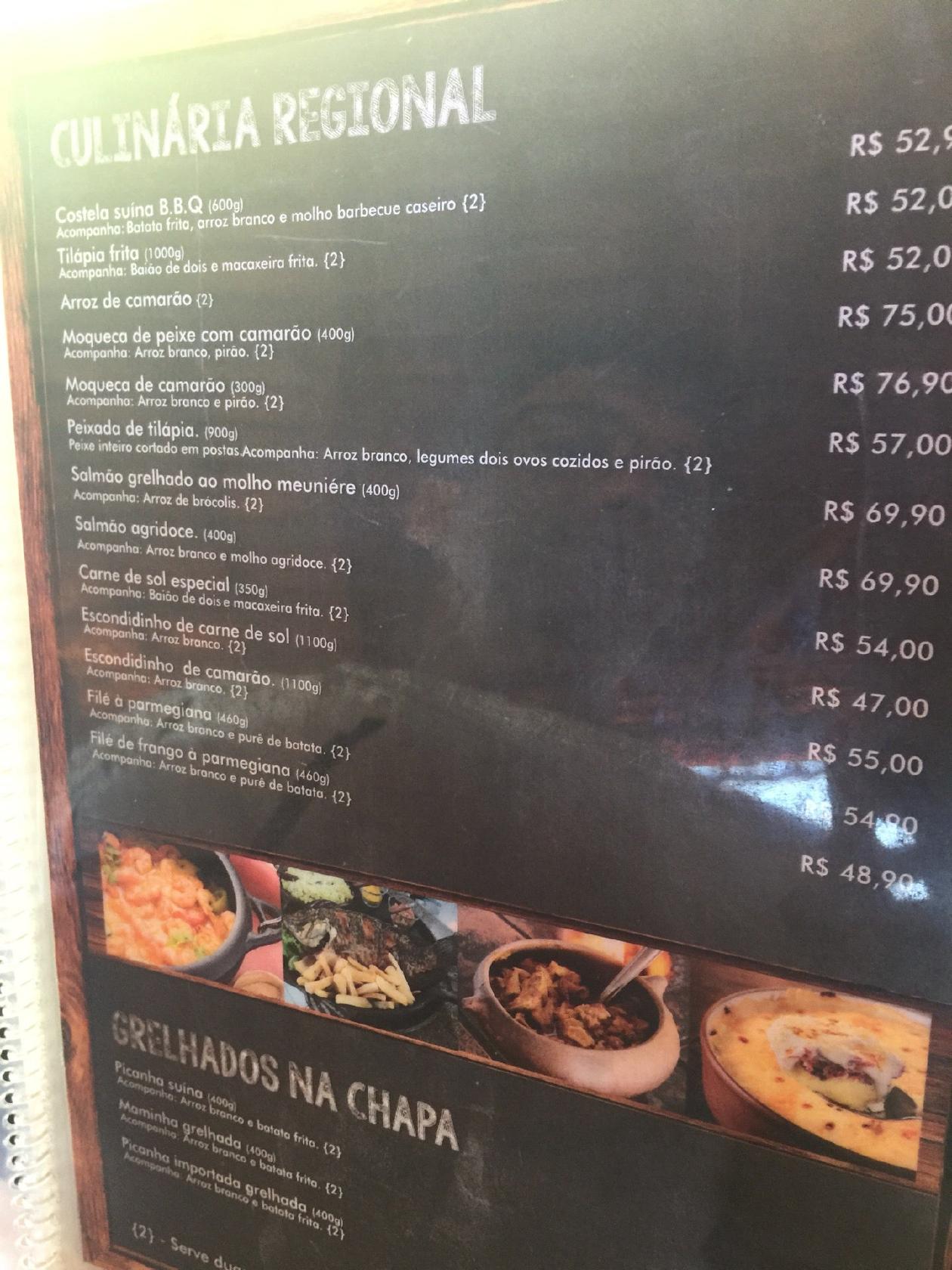 Menu em Stilo Mineiro restaurante, Fortaleza, Av. Manoel Mavignier