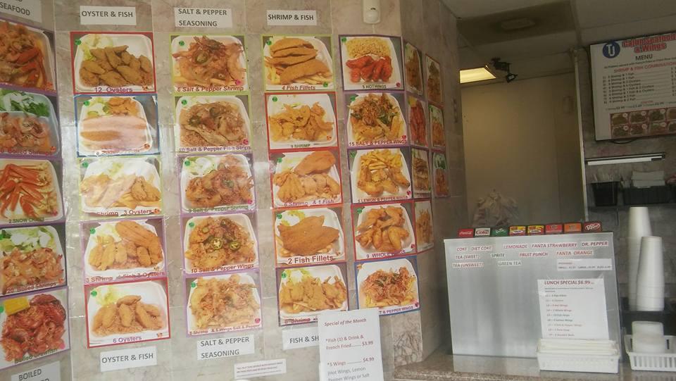 Menu at Tj Cajun Seafood & Wings restaurant, Dallas, Forest Ln