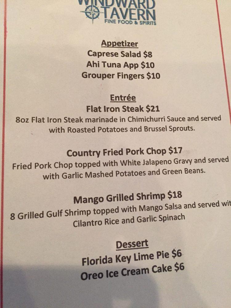 Menu at Windward Tavern pub & bar, Alpharetta