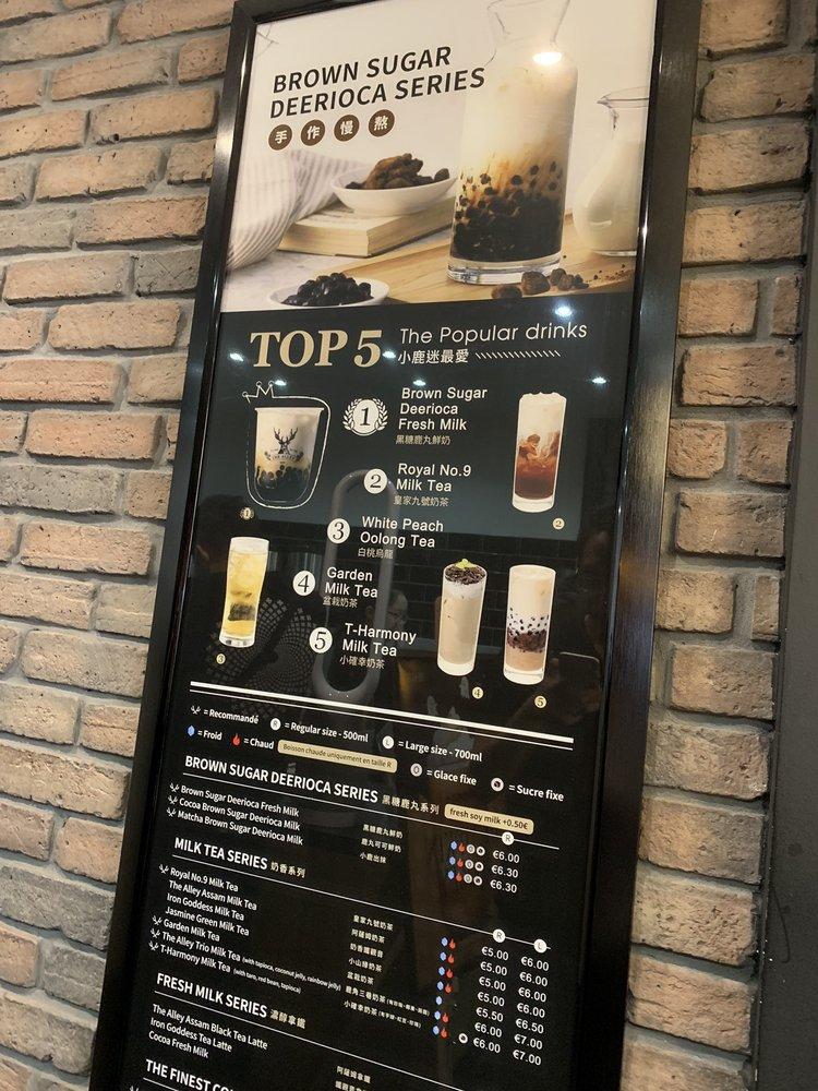 Menu at The Alley, Paris