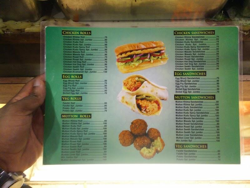Menu at Al Amanah Cafe & Restaurant, Bengaluru, 19