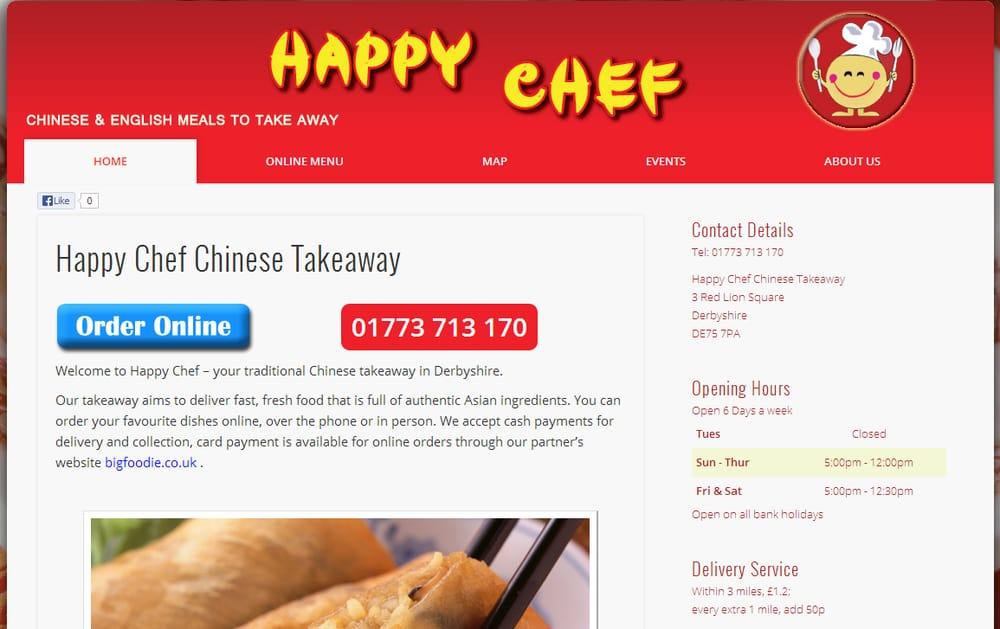 Menu at Happy Chef fast food, Heanor