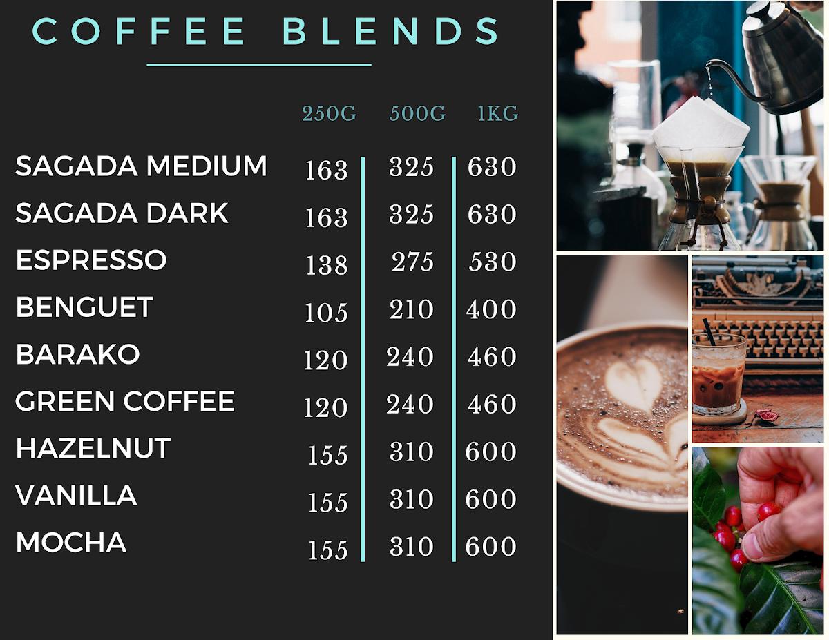 Menu at Beanhi Coffee House, Marikina
