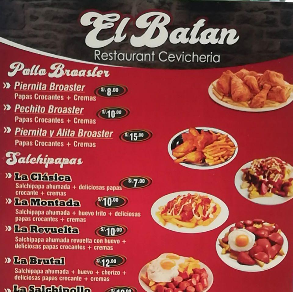 Carta de El Batan Restaurante Cevicheria, Lima