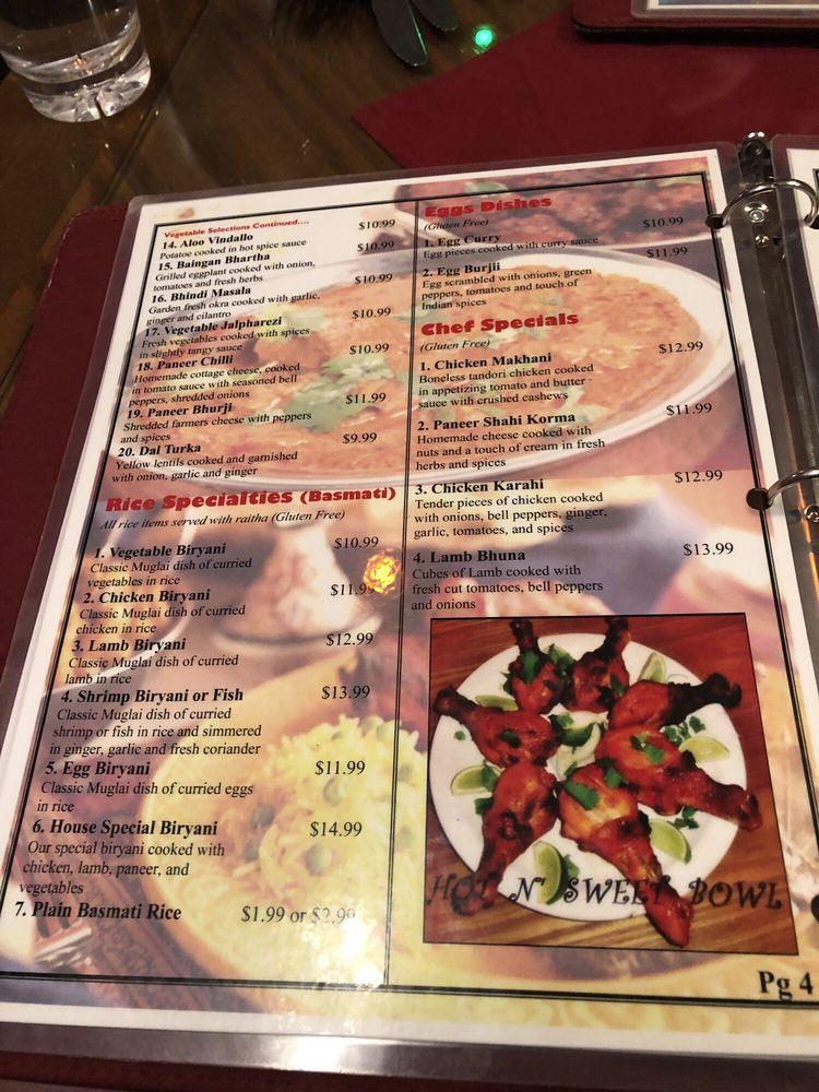 Menu at Haveli Indian Cuisine restaurant, Coralville