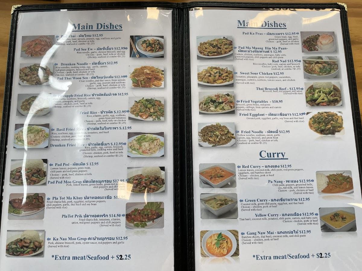 Menu at Mercy Thai Restaurant, Council Bluffs