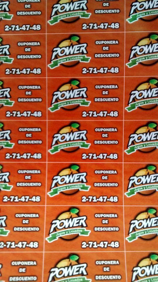 Carta del pub y bar Power jugos y licuados, Ramos Arizpe