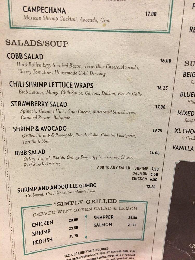 Menu at 3rd Bar Eating House, Houston, S Terminal Rd