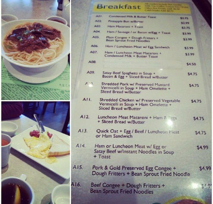 Carta del restaurante Congee Wong, Richmond Hill, 1 Spadina Rd