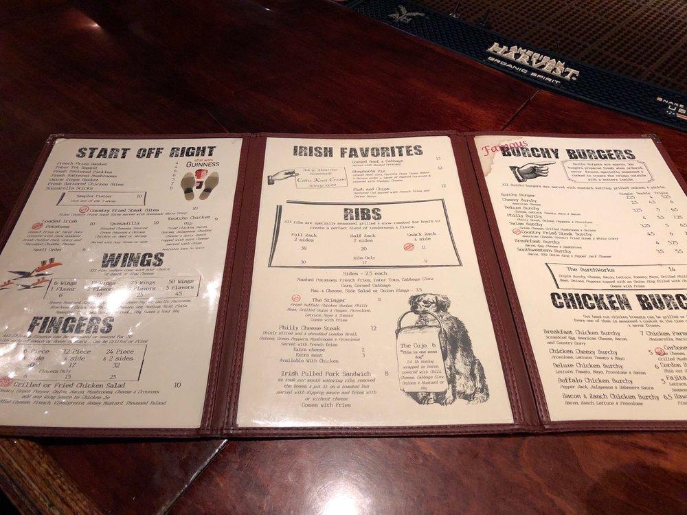 Menu at The Knot Burger Pub, Summerville, 208 E 5th N St