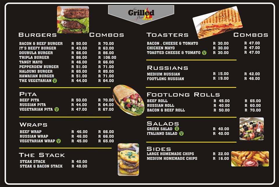 Menu at It's Chicken & Grilled Plus Northview restaurant, Randburg