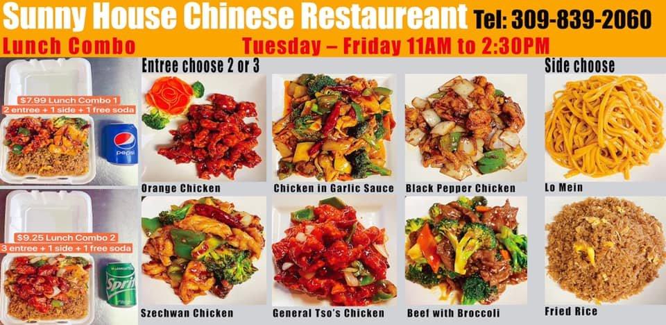 Menu at Sunny House Chinese Restaurant, Peoria