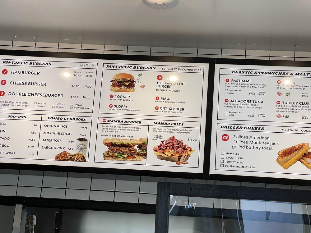 Menu at Eat Fantastic restaurant, El Segundo