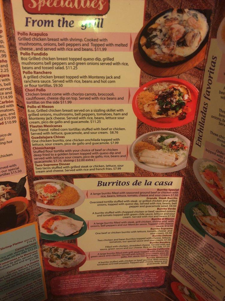 Menu at El Mezon - Mexican Restaurant, O'Fallon, 140 Salt Lick Rd