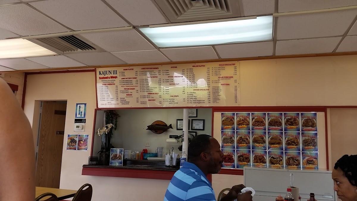 Menu at Kajun Seafood & Wings restaurant, Beaumont, 597 S 11th St
