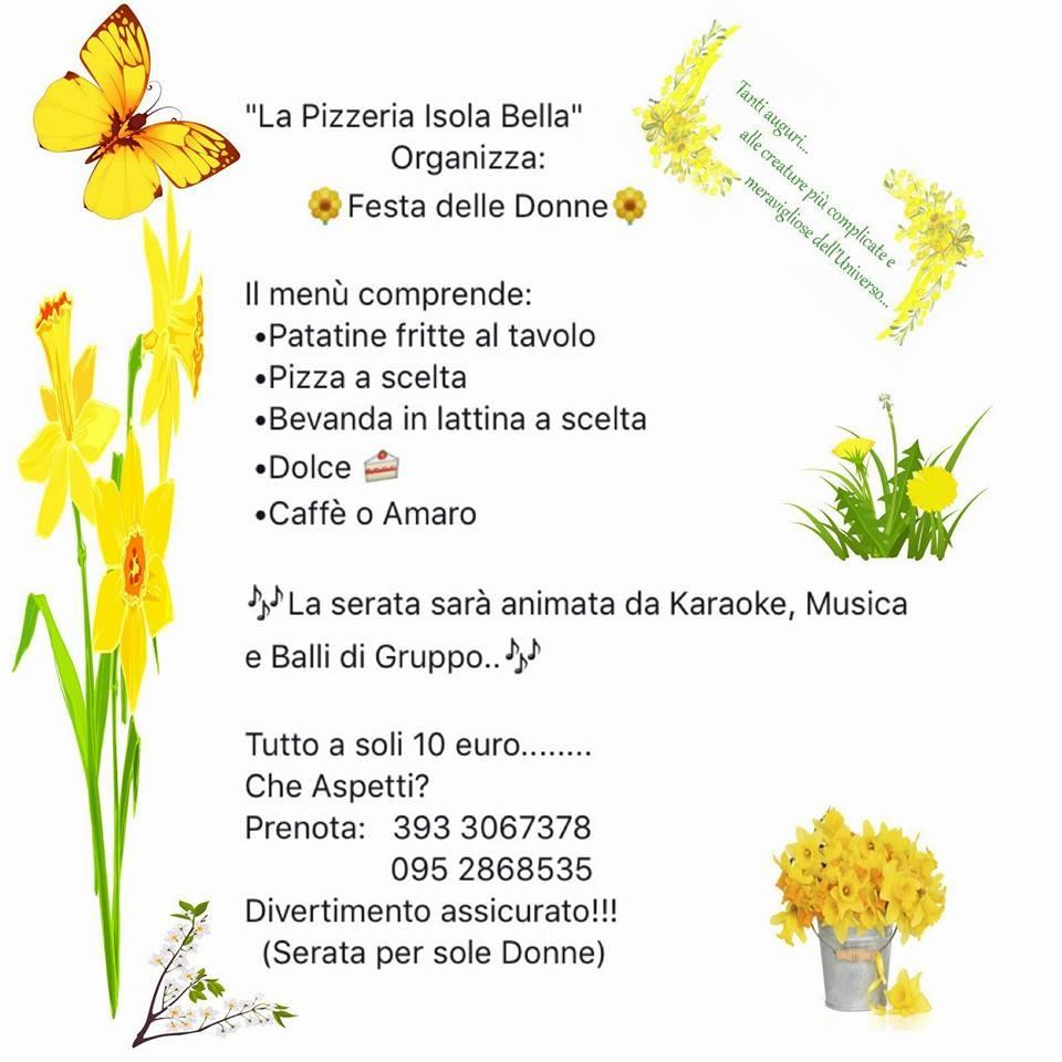 Menu at Pizzeria Isola Bella, Paternò