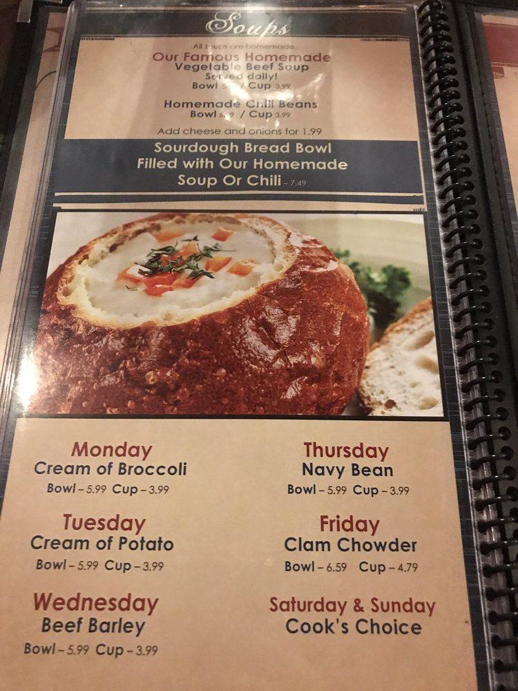 Menu at Deja Vu Restaurant, Redding