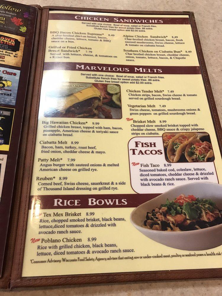 Menu at Friendship House Family Restaurant, Rhinelander