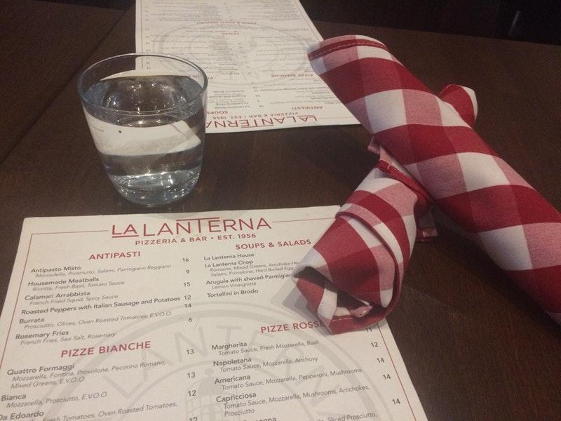 Menu at La Lanterna pub & bar, Detroit, Griswold St