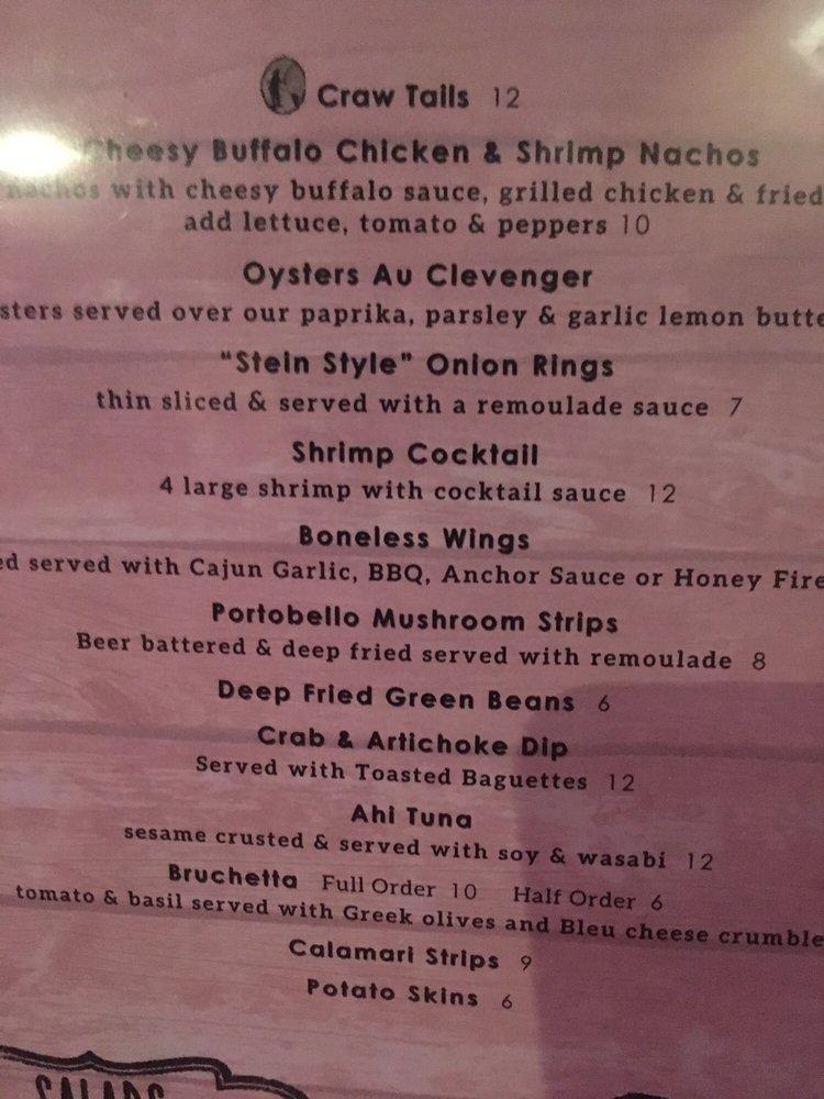 Menu at Muddy Misers Restaurant, Zanesville