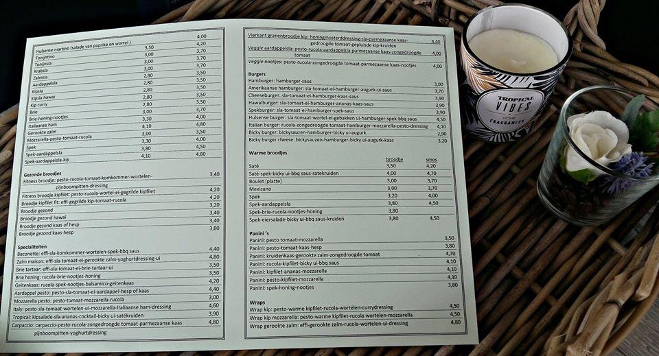 Menu at Bread Time Broodjeszaak, Balen