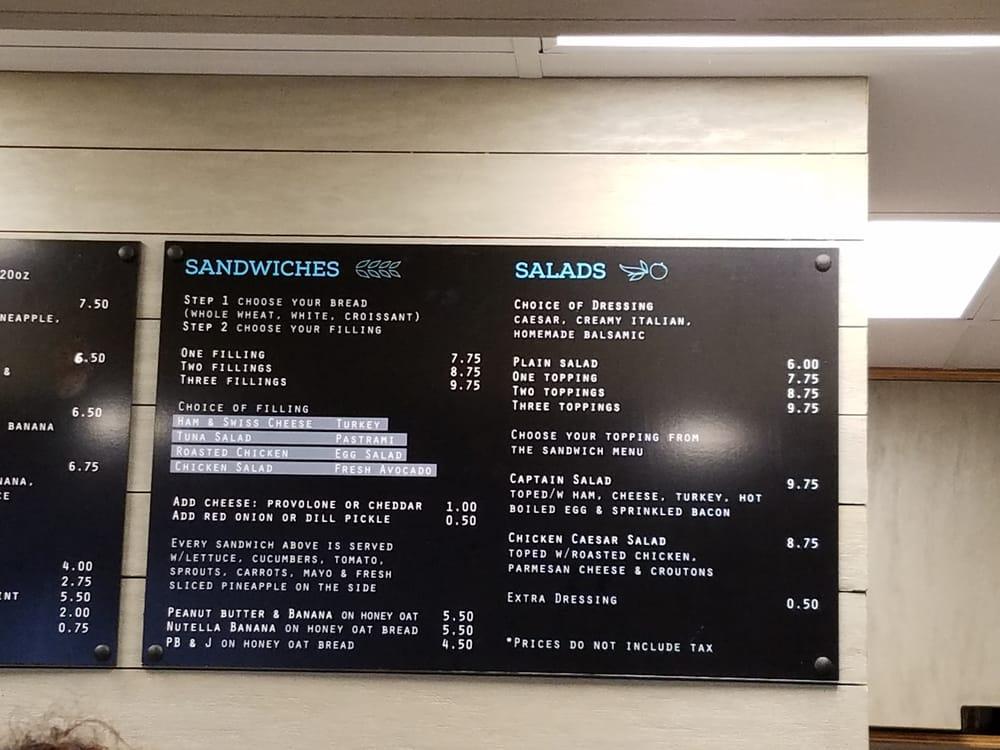 Menu at Pai's Deli fast food, Honolulu, Kalākaua Ave # 113