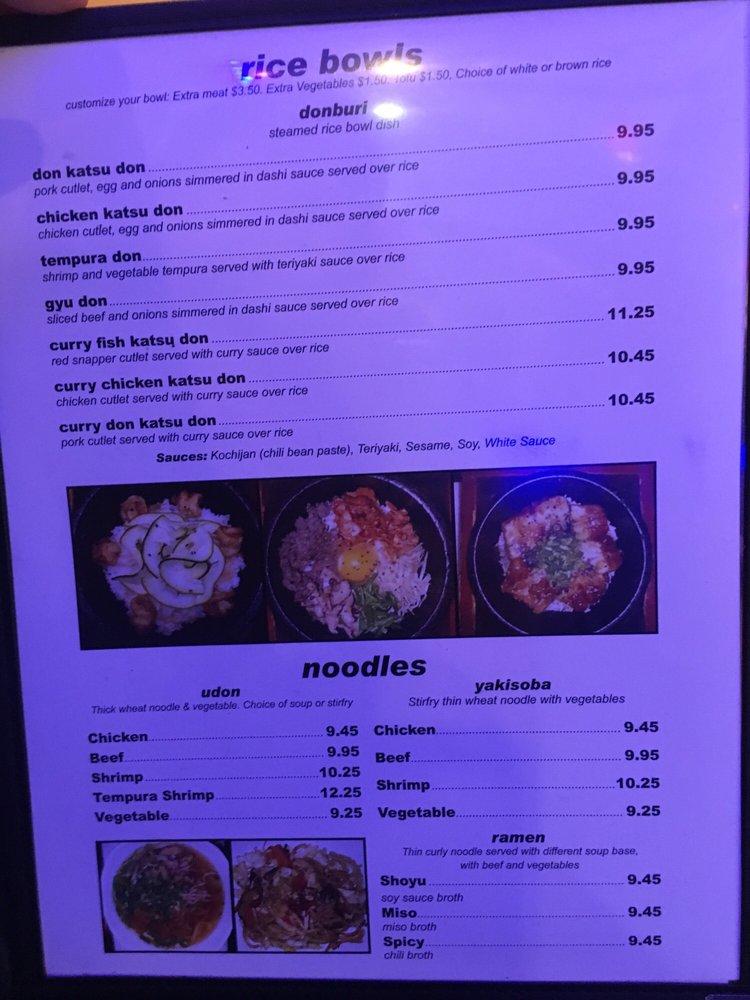Menu at Don restaurant, Greensboro