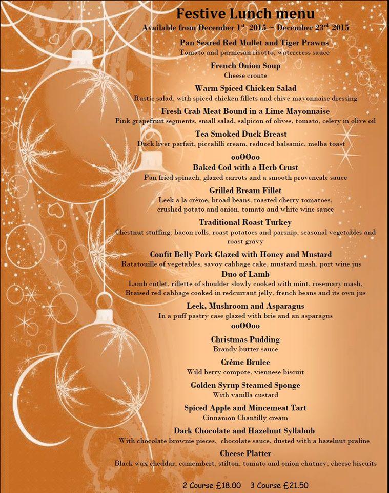 Menu at Lanes of Lymington restaurant, Lymington