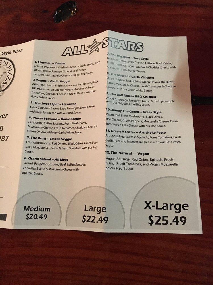 Menu at Odd Moe's Pizza pizzeria, Newberg