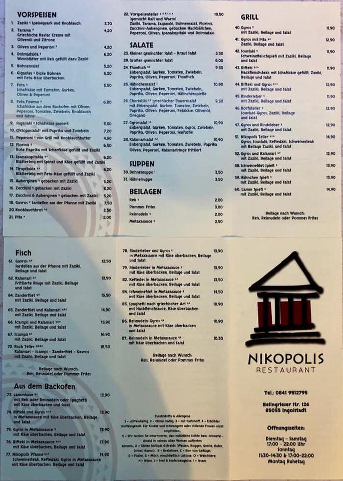 Griechisches Restaurant Ingolstadt Nikopolis