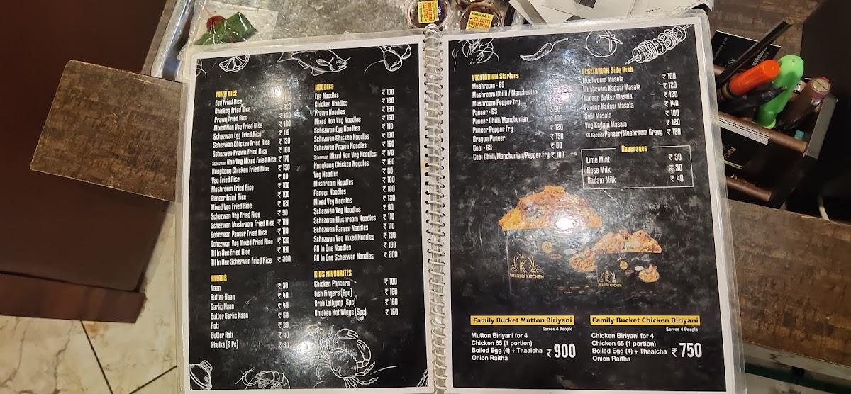 Menu at Karaikudi Kitchen - The Multicuisine Restaurant, Karaikudi