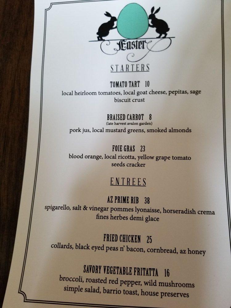 Menu at Agustin Kitchen pub & bar, Tucson