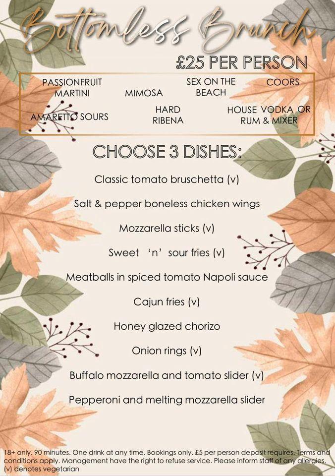 Menu at 22 The Square restaurant, Cross Hills