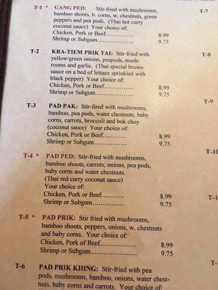 Menu at Chee Peng of Oscoda restaurant, Oscoda Township