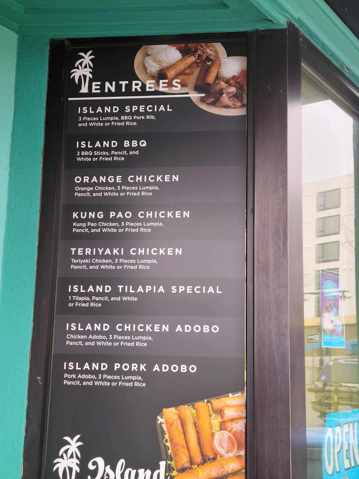 Menu at Island Cuisine, Inc. restaurant, Bremerton, 109 Washington Ave
